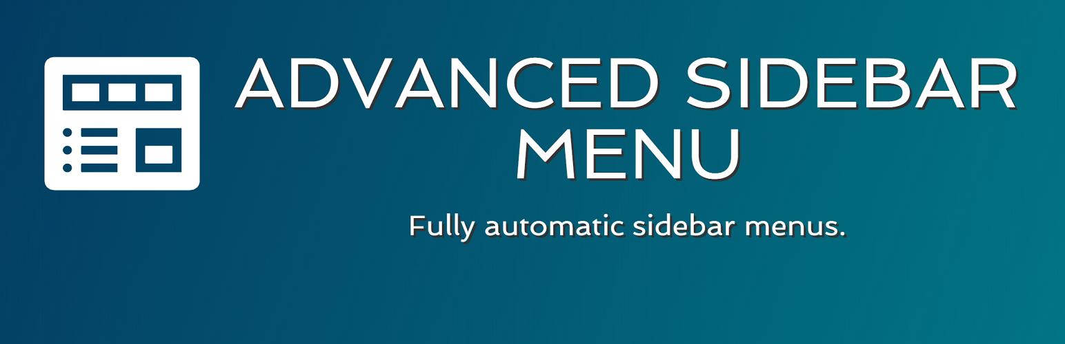 Advanced Sidebar Menu PRO – OnPoint Plugins