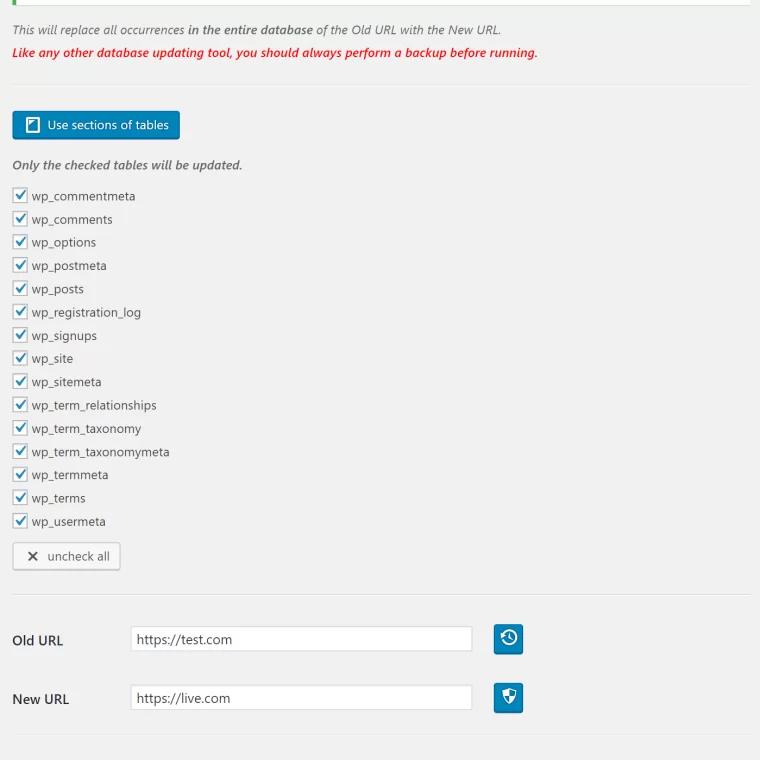 Go Live Update Urls PRO – OnPoint Plugins