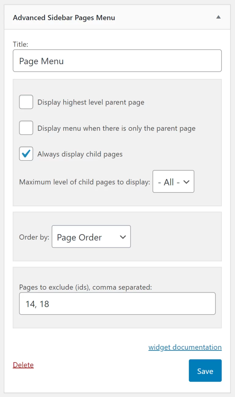 Advanced Sidebar Menu – WordPress Plugin – OnPoint Plugins